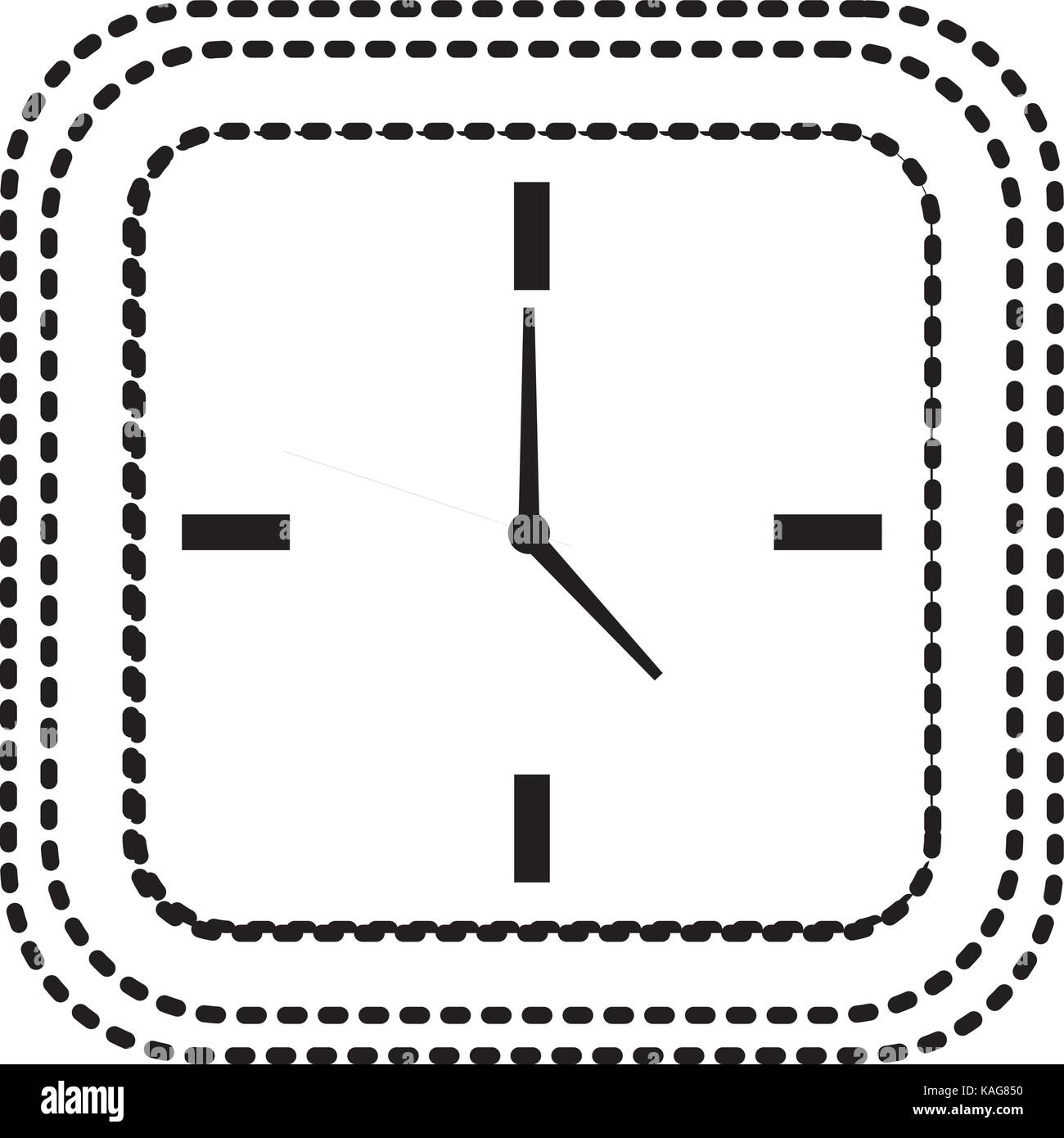 wall clock sticker vector illustration Stock Vector Image & Art - Alamy