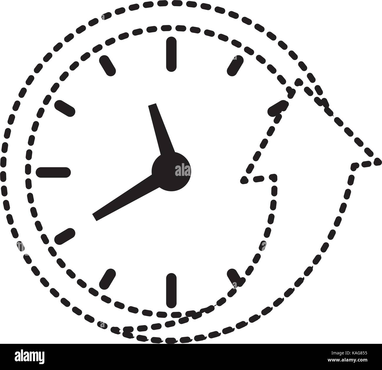 wall clock sticker vector illustration Stock Vector Image & Art - Alamy