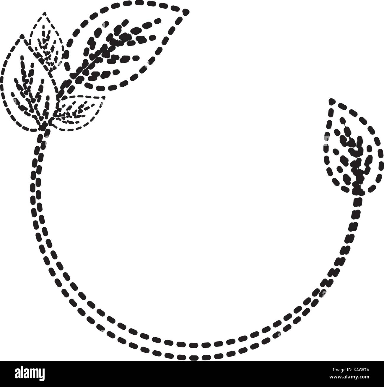 leaf design sticker vector illustration Stock Vector Image & Art - Alamy