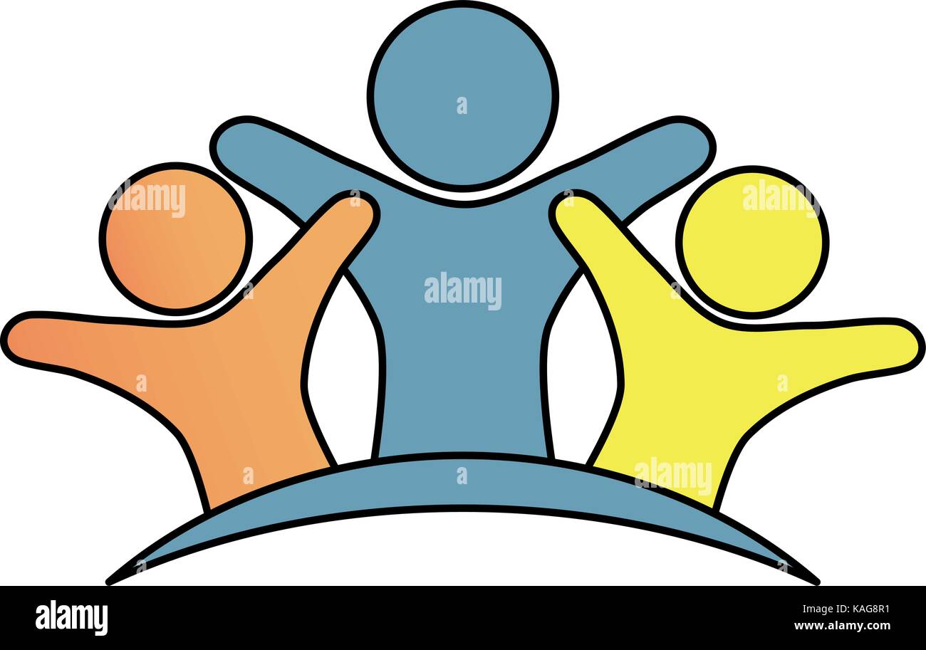 pictogram people vector illustration Stock Vector Image & Art - Alamy