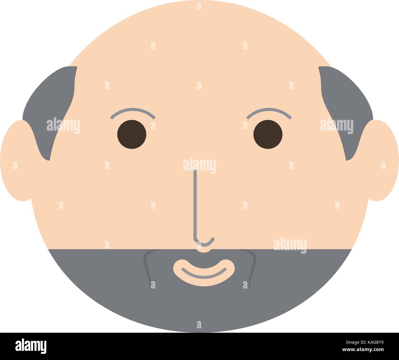 old man head vector illustration Stock Vector Image & Art - Alamy