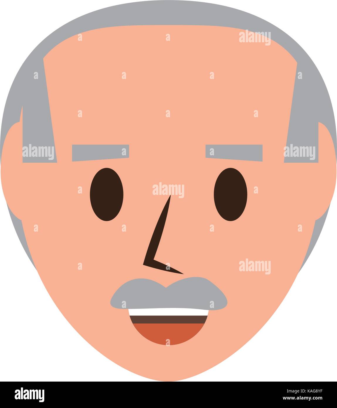 old man head vector illustration Stock Vector Image & Art - Alamy