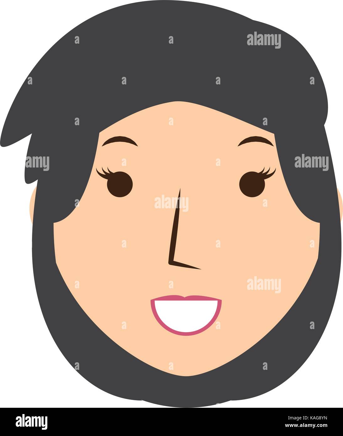 woman head vector illustration Stock Vector Image & Art - Alamy