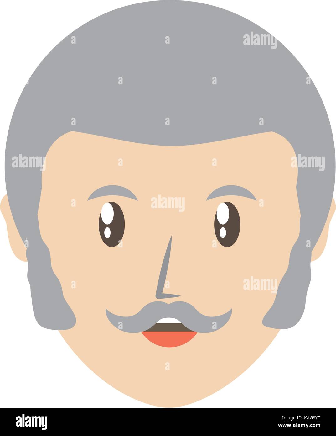 old man head vector illustration Stock Vector Image & Art - Alamy