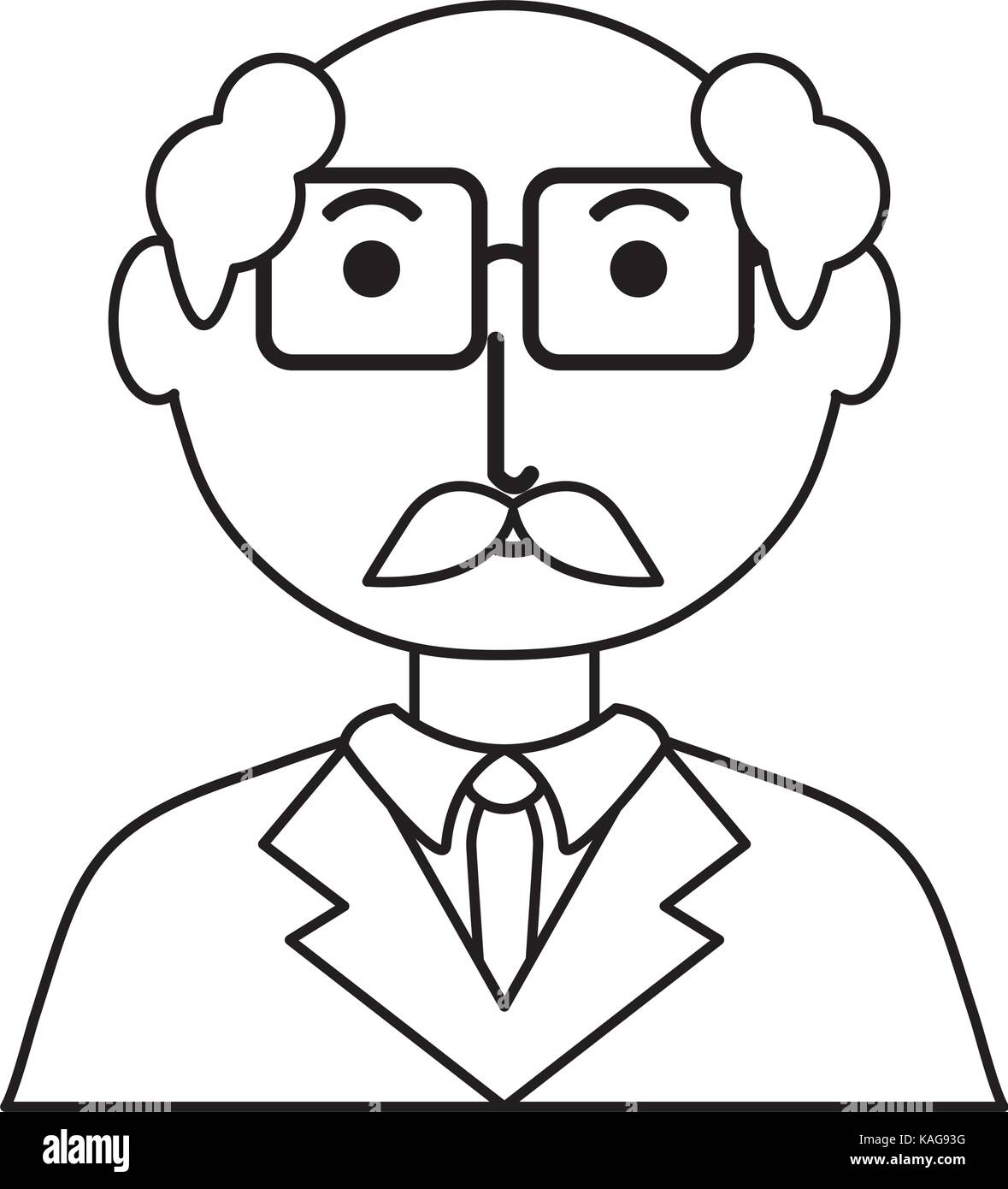 old man avatar vector illustration Stock Vector Image & Art - Alamy