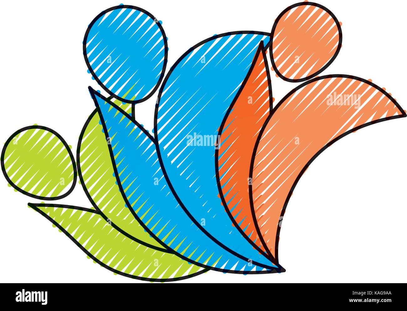 pictogram people doodle vector illustration Stock Vector Image & Art ...