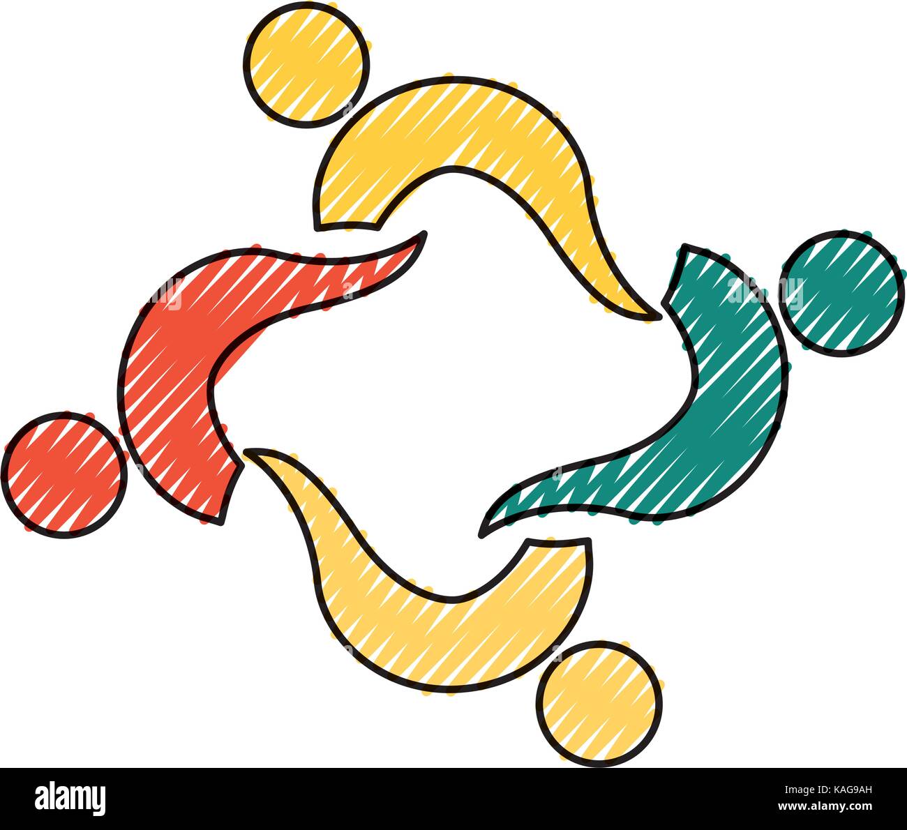 pictogram people doodle vector illustration Stock Vector Image & Art ...
