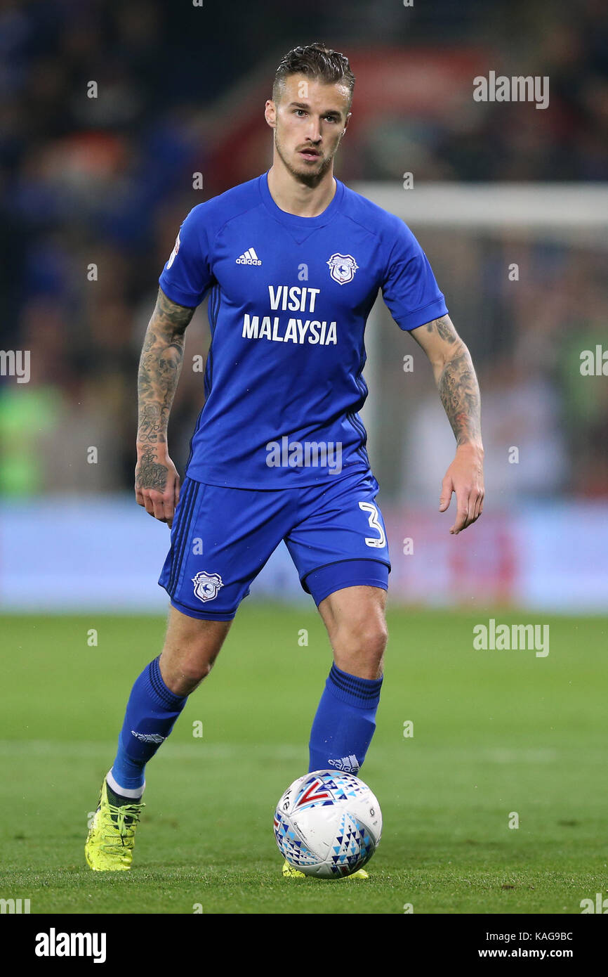 Cardiff City's Joe Bennett Stock Photo - Alamy