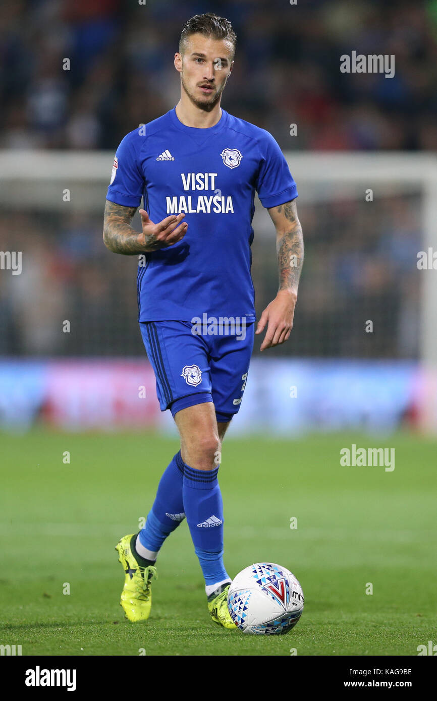 Cardiff City's Joe Bennett Stock Photo - Alamy