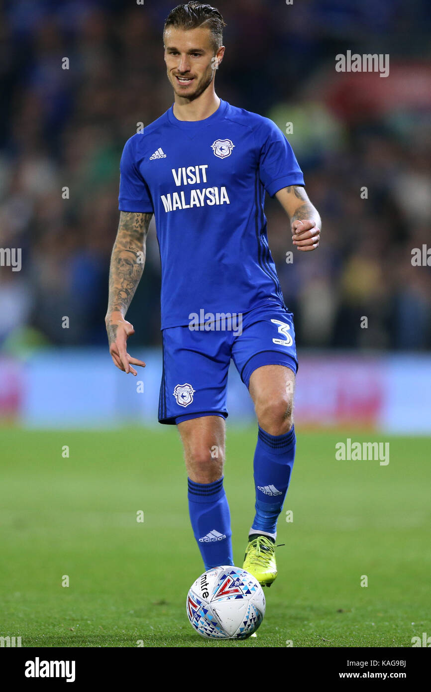 Cardiff City's Joe Bennett Stock Photo - Alamy