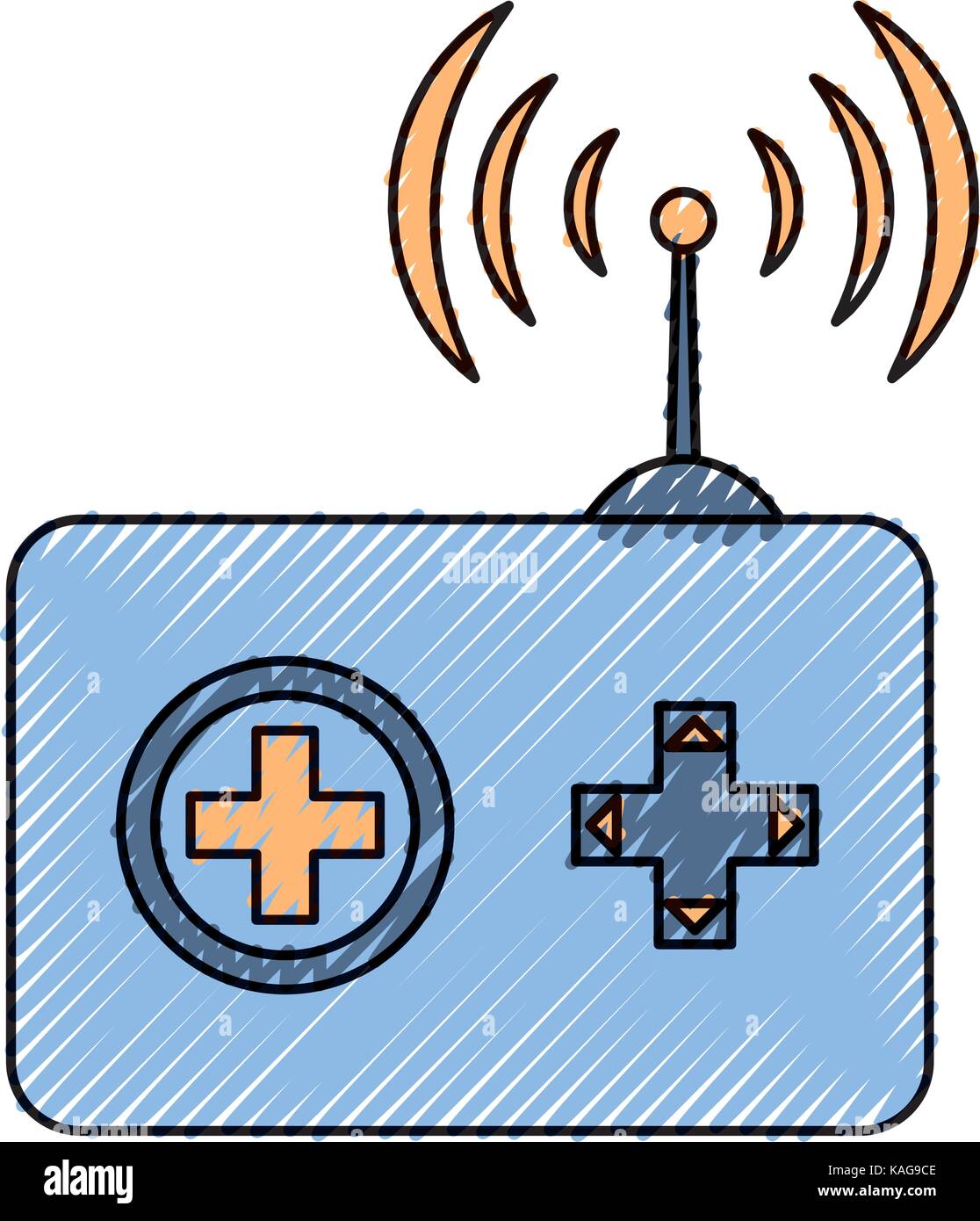 remote control doodle vector illustration Stock Vector Image & Art - Alamy