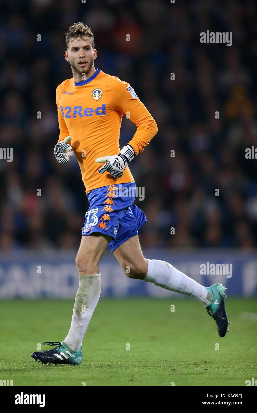 Leeds United goalkeeper Felix Wiedwald Stock Photo - Alamy