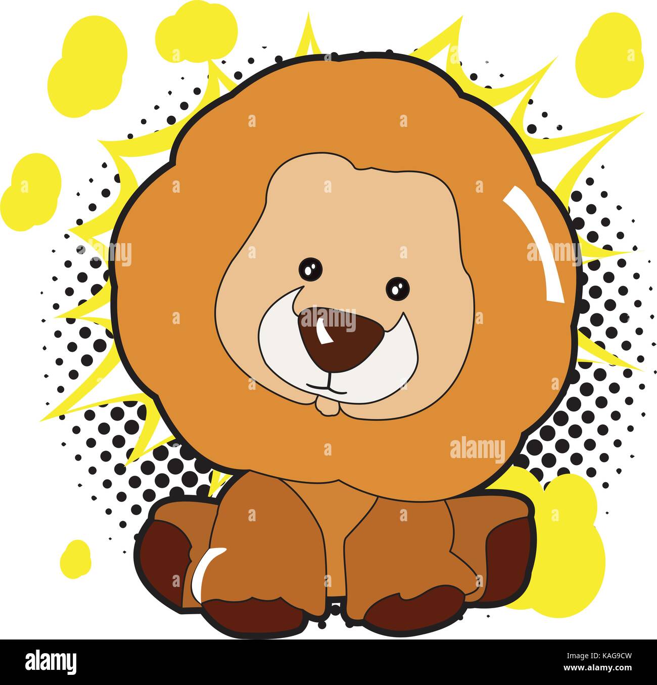 Teddy and the lion Stock Vector Images - Alamy