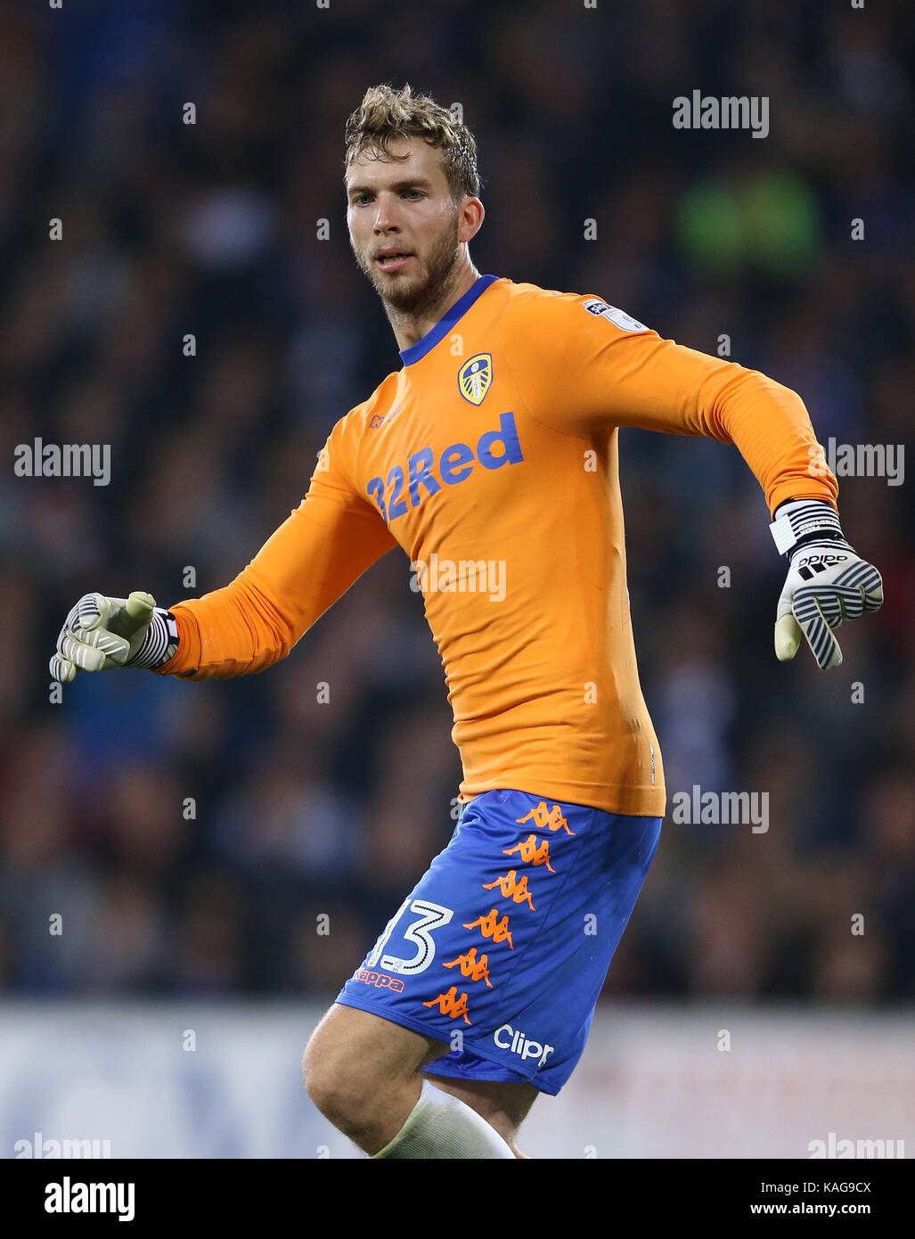 Leeds United goalkeeper Felix Wiedwald Stock Photo - Alamy