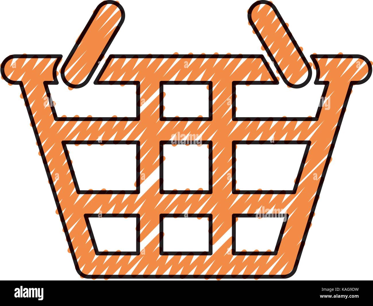 basket sign doodle vector illustration Stock Vector Image & Art - Alamy