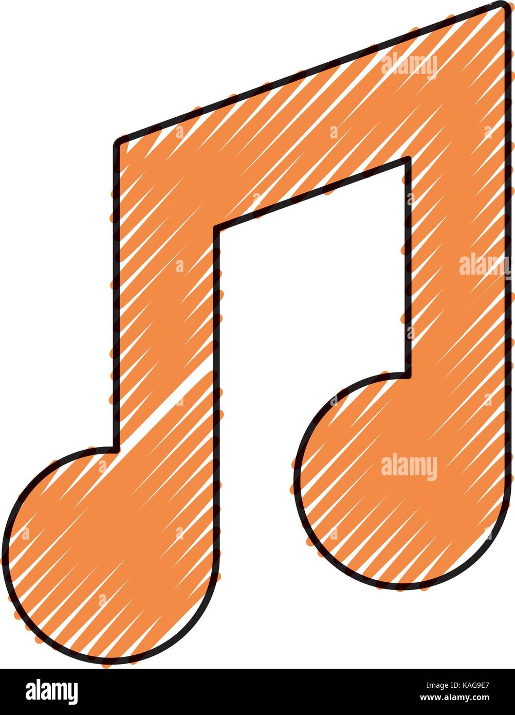 musical sign doodle vector illustration Stock Vector Image & Art - Alamy