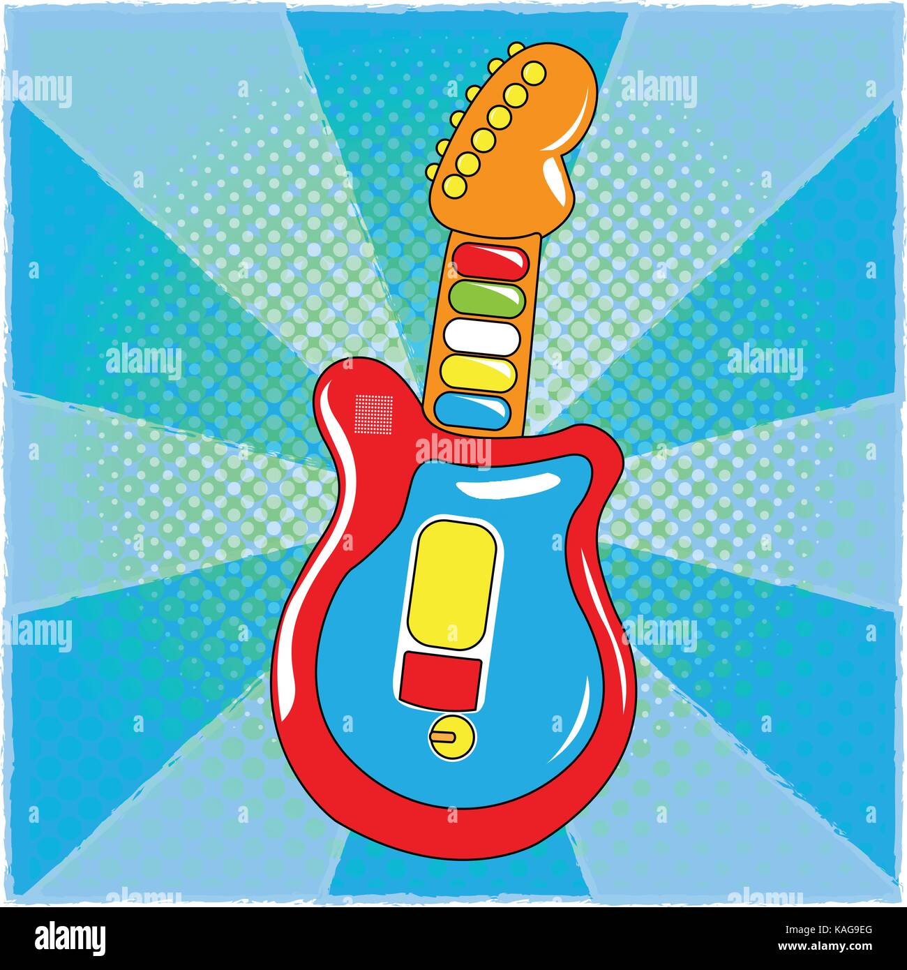 Isolated guitar toy Stock Vector Image & Art - Alamy