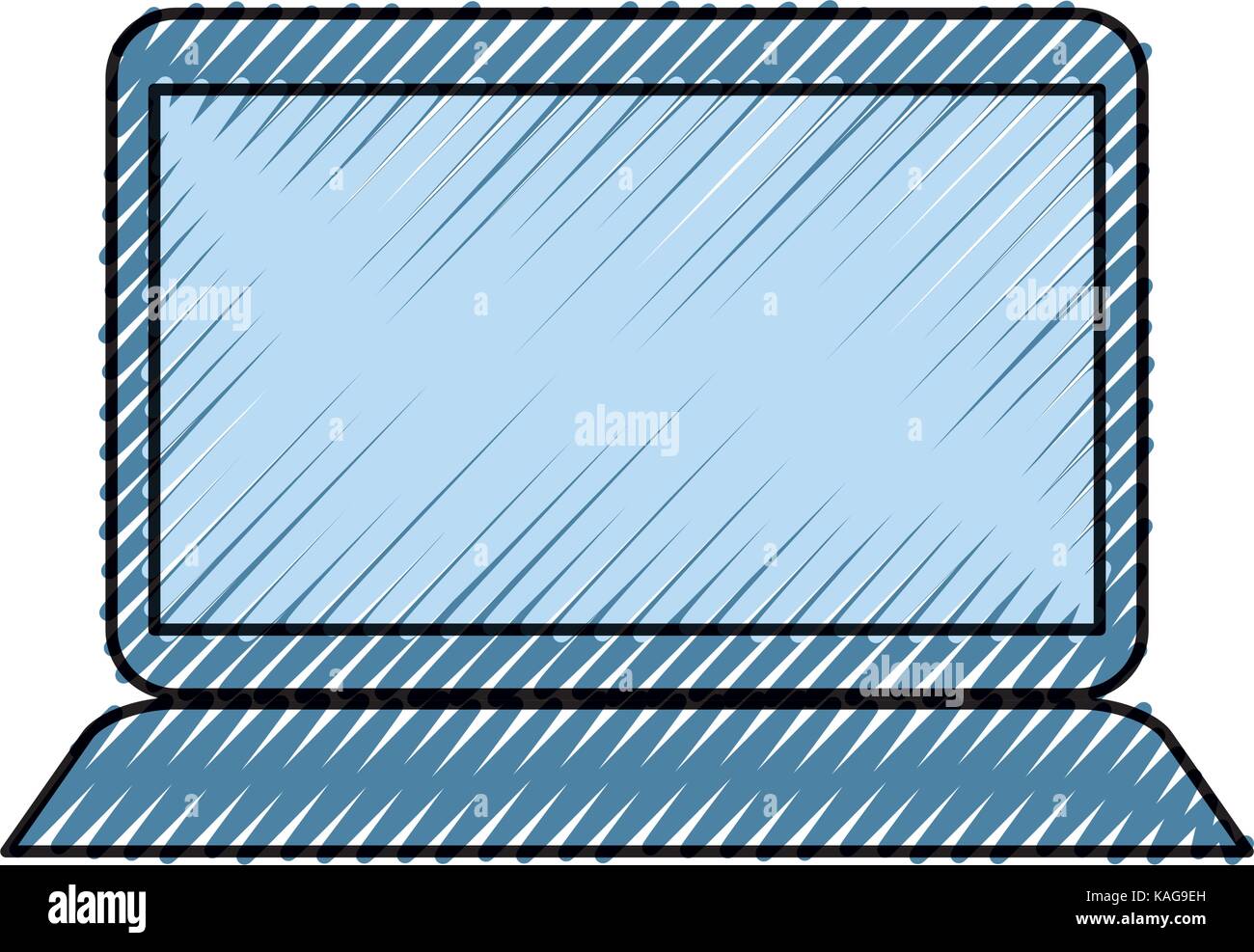 laptop doodle vector illustration Stock Vector Image & Art - Alamy