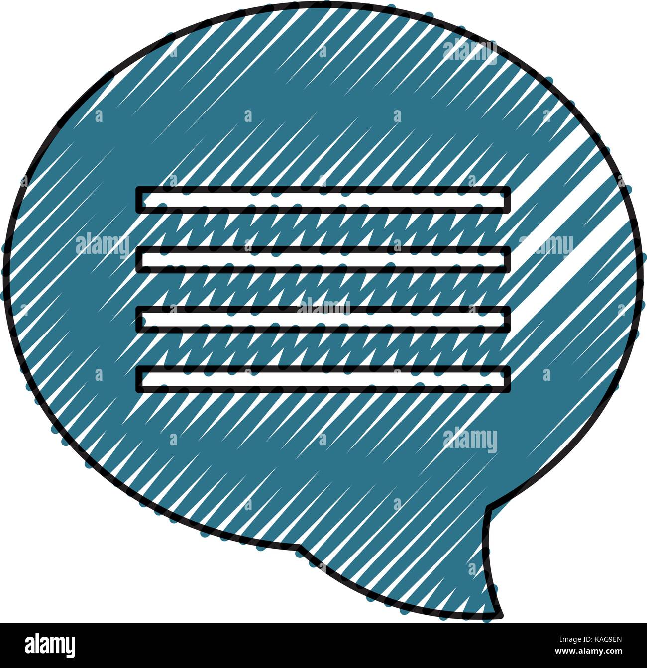 chat bubble doodle vector illustration Stock Vector Image & Art - Alamy