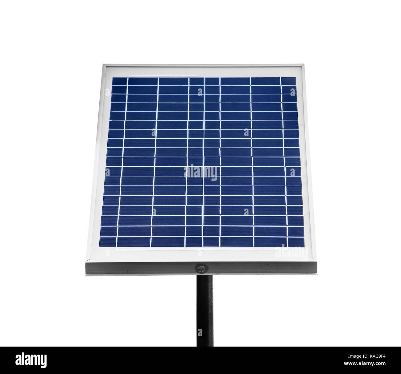 Small solar battery isolated on white Stock Photo - Alamy