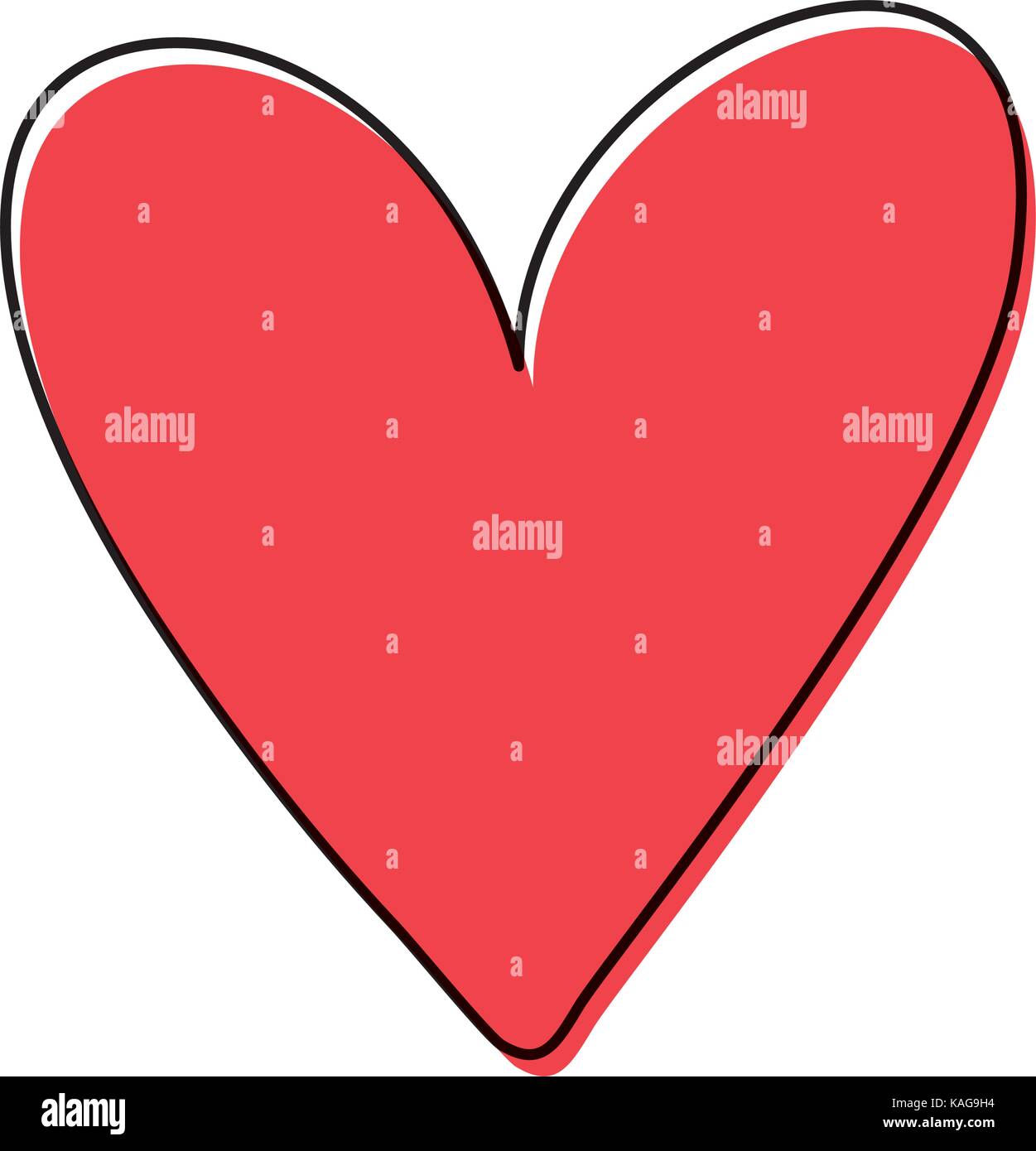 pictogram heart vector illustration Stock Vector Image & Art - Alamy