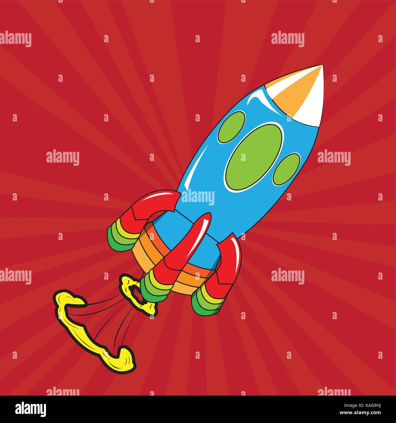 Rocket ship border hi-res stock photography and images - Alamy