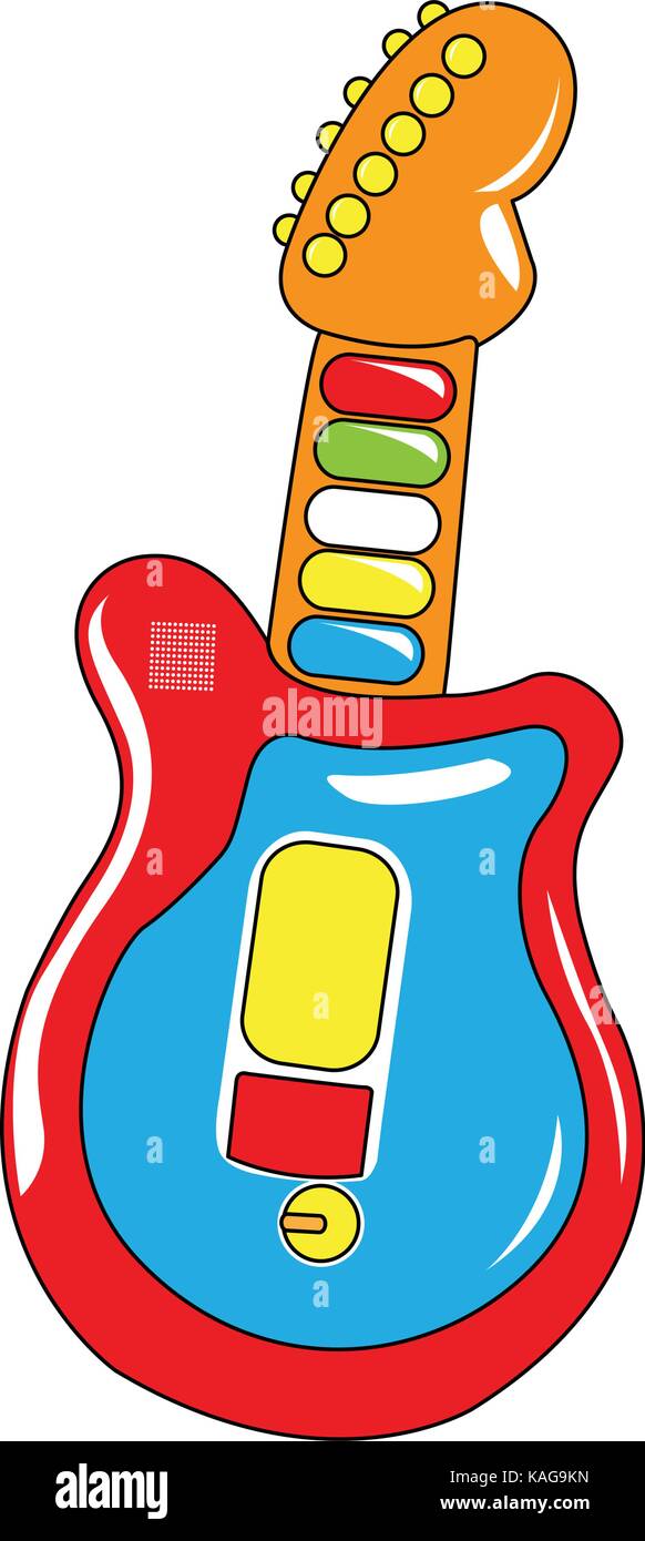 Isolated guitar toy Stock Vector Image & Art - Alamy