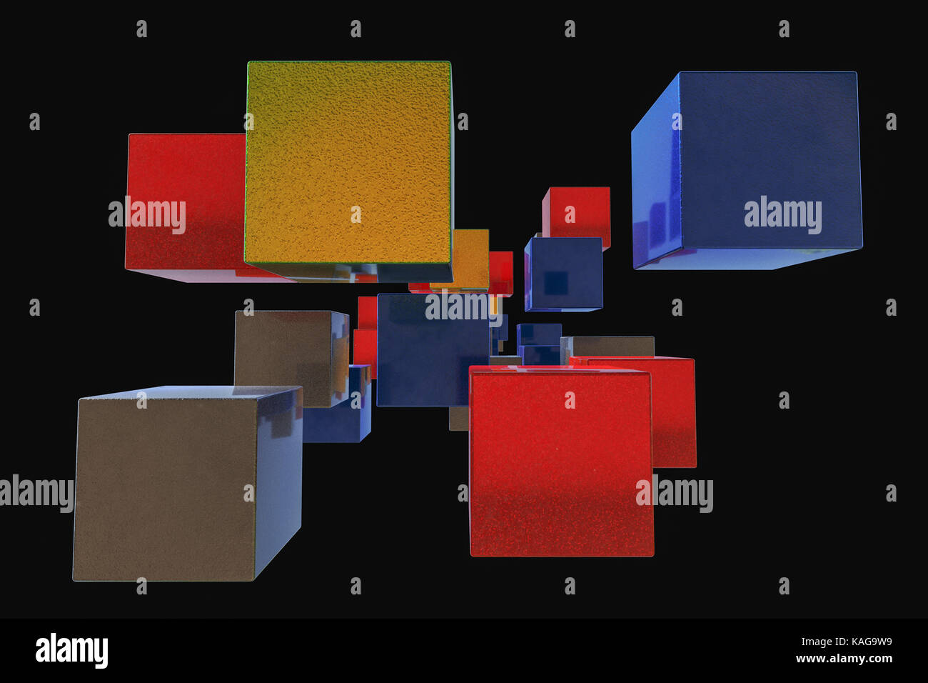 many colorful cubes Stock Photo - Alamy