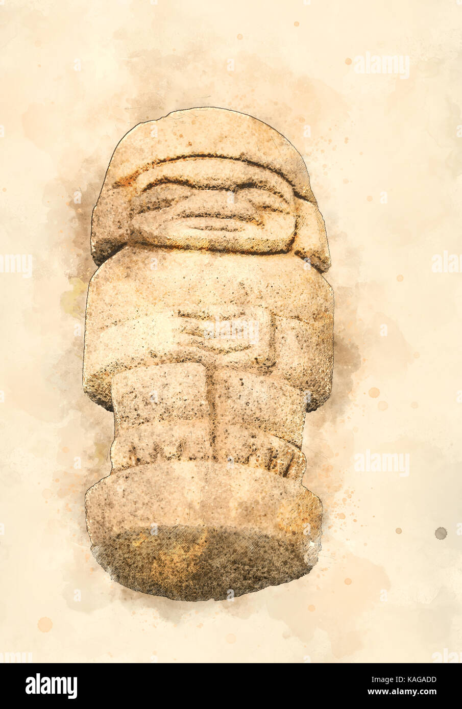 Pre colombian statue hi-res stock photography and images - Alamy