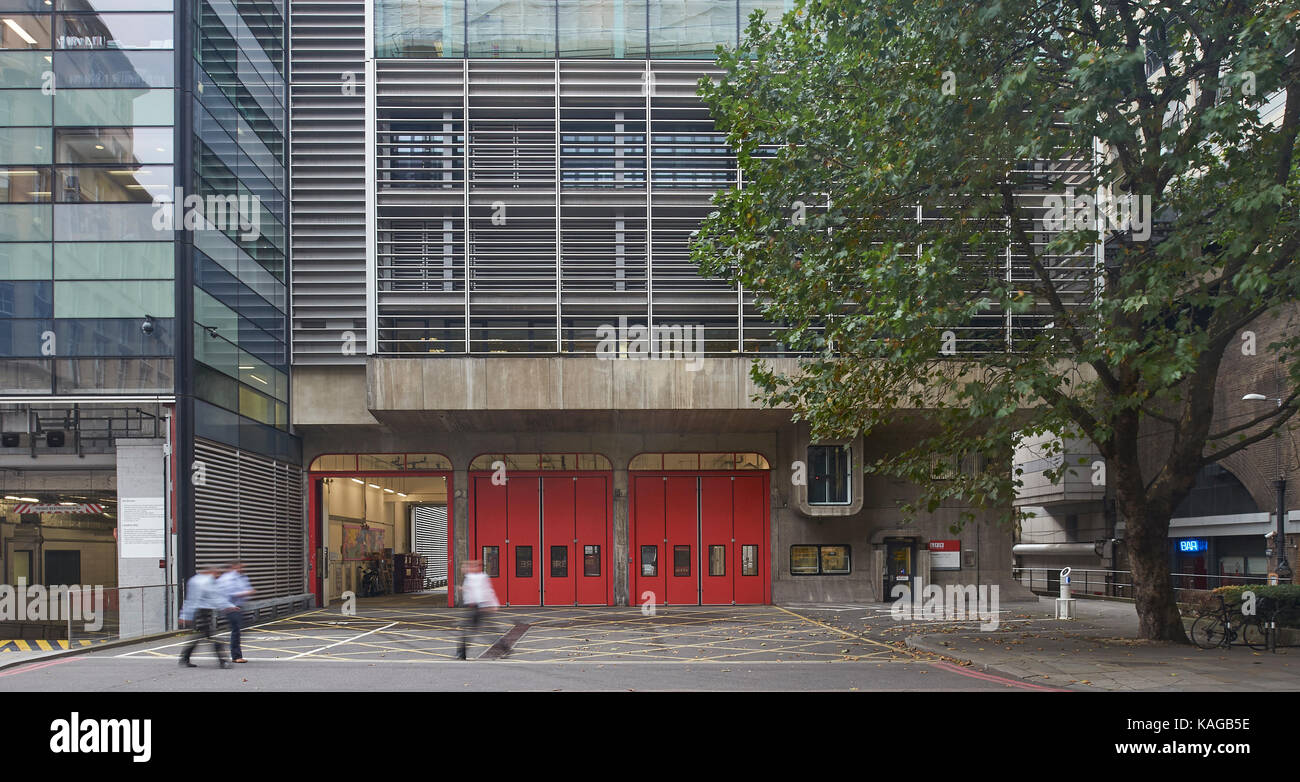 Dowgate Fire Station designed by Hubbard Ford & Partners, 1975, London ...