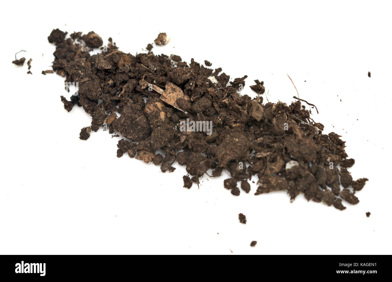 soil isolated on white background Stock Photo - Alamy