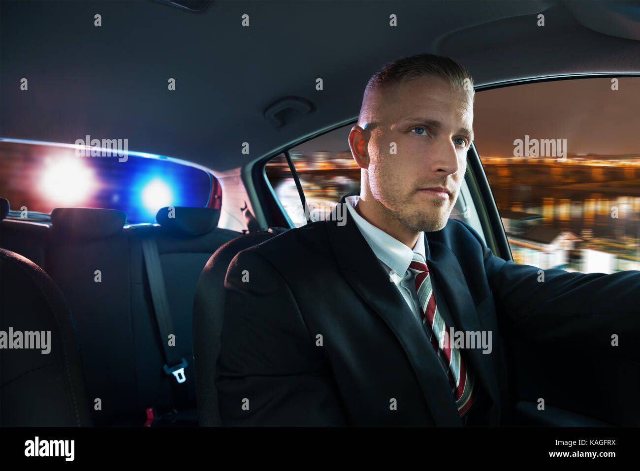 Black man car police hi-res stock photography and images - Alamy
