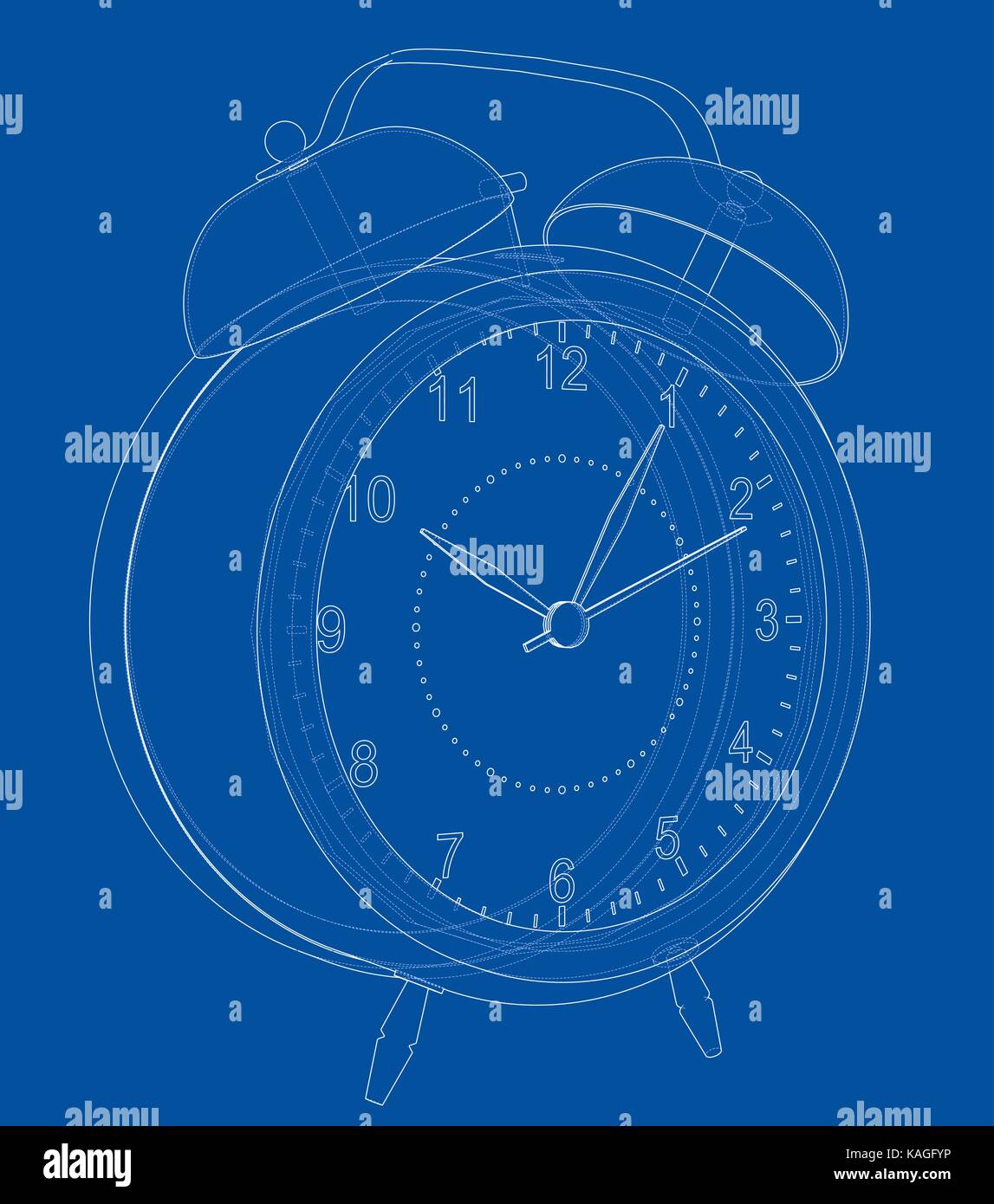 Alarm clock sketch. Vector Stock Vector Image & Art - Alamy
