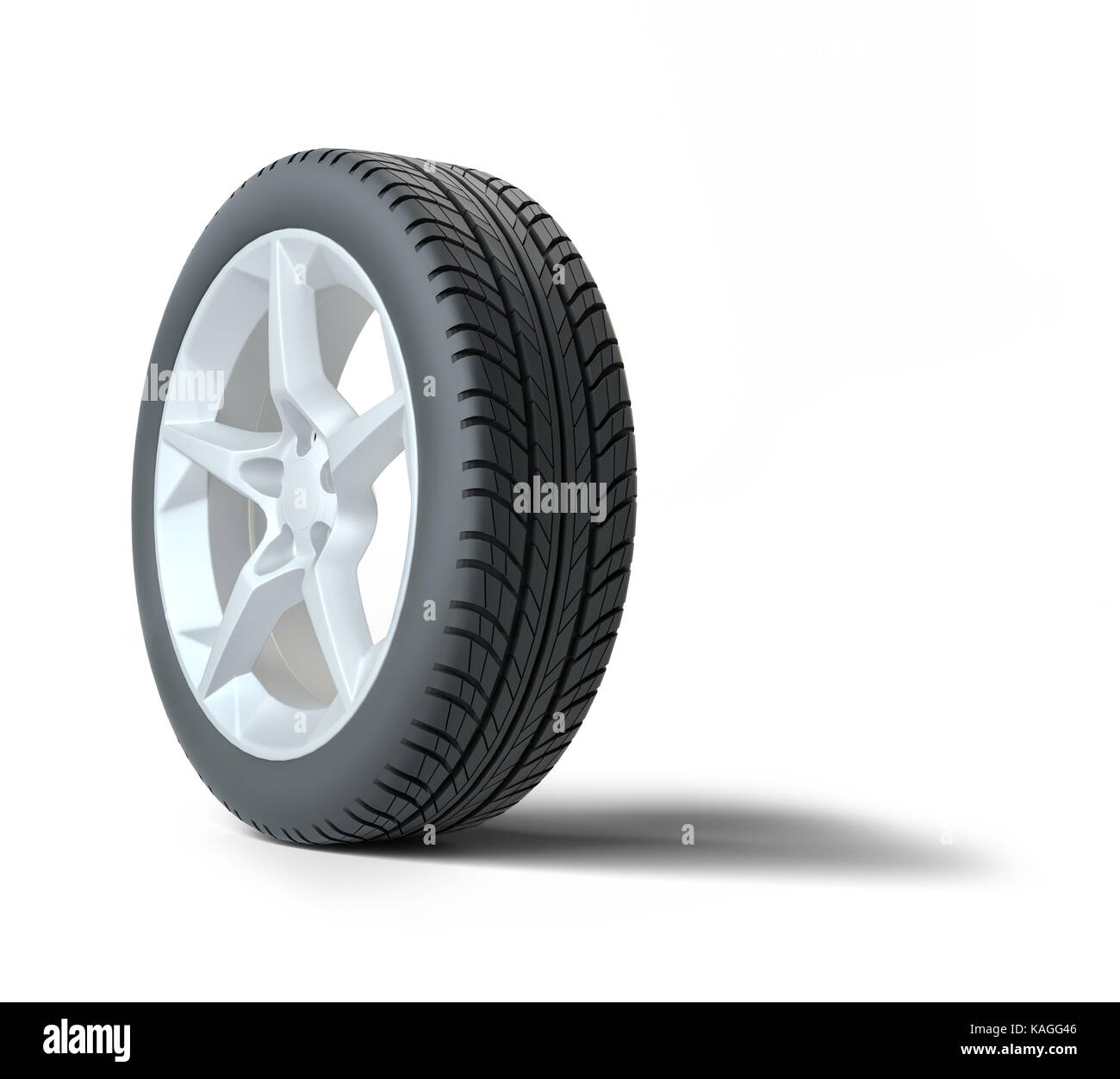 Car wheel isolated Stock Photo - Alamy