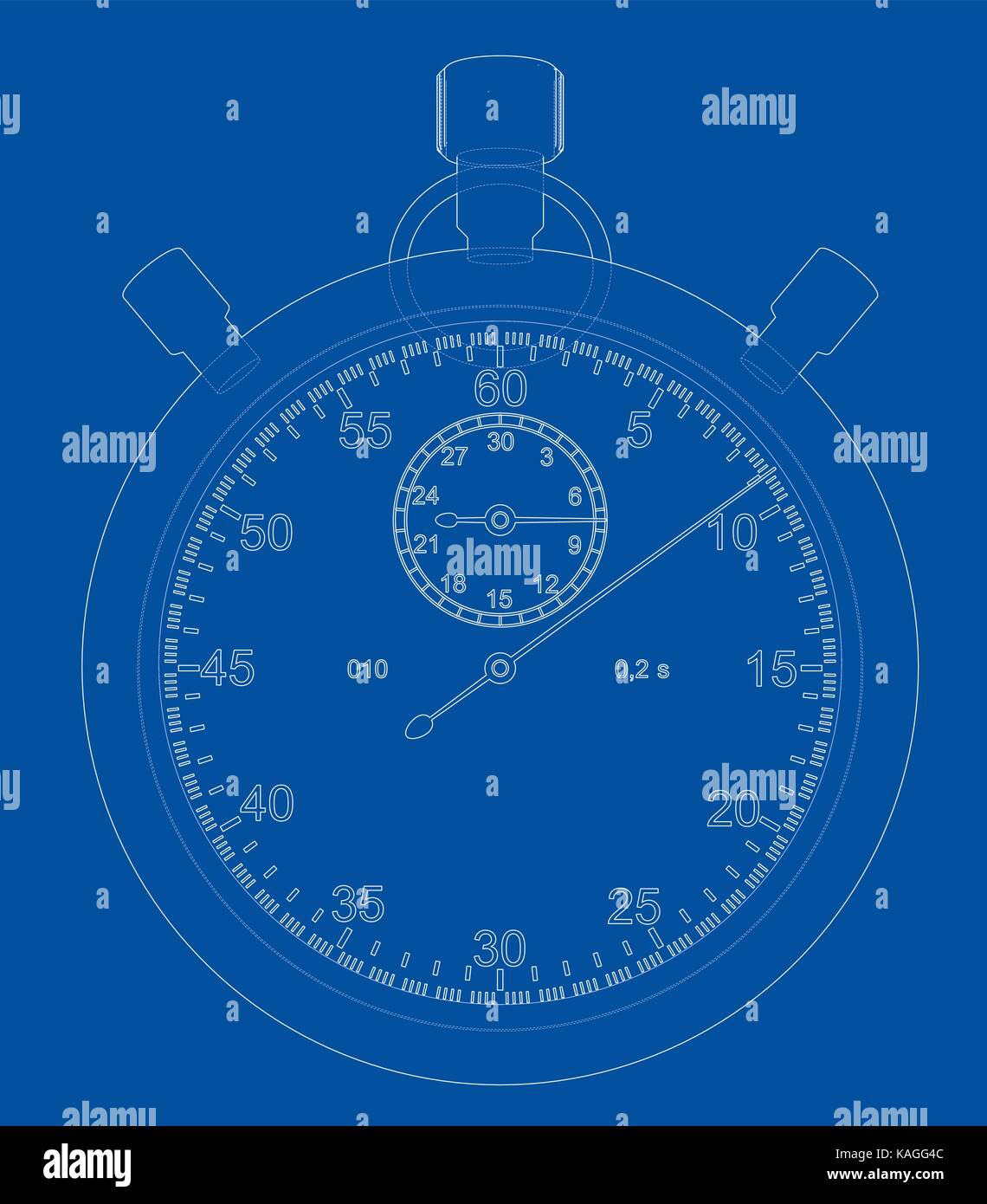 Stopwatch or timer sketch. Vector Stock Vector Image & Art - Alamy
