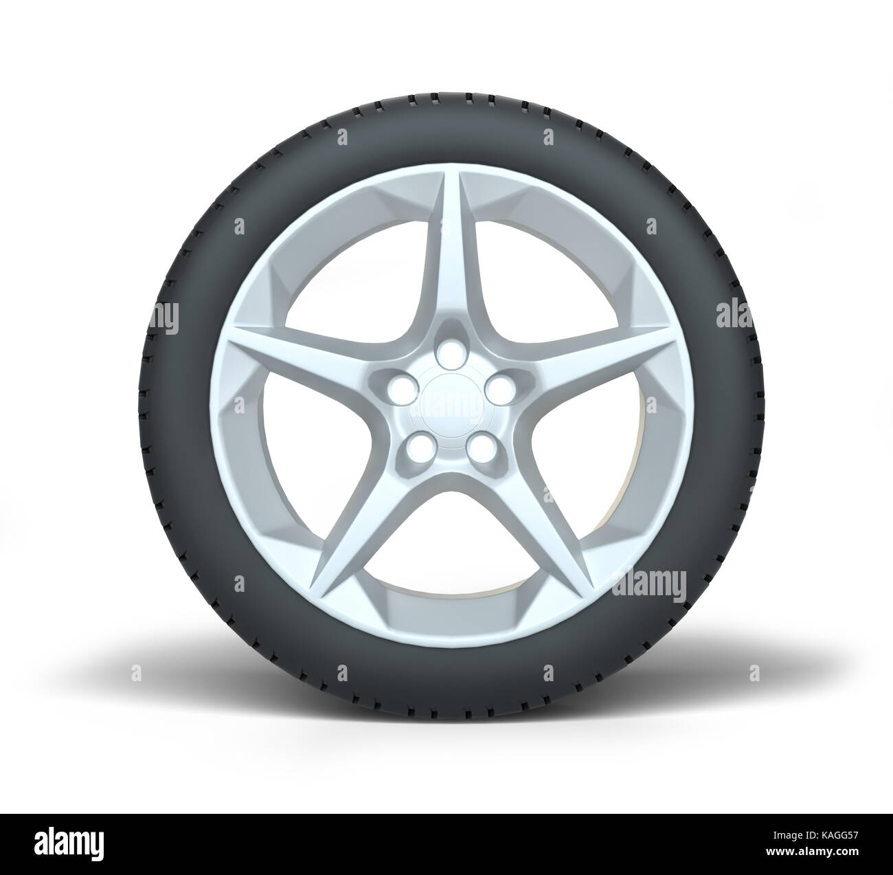 Car wheel isolated Stock Photo - Alamy