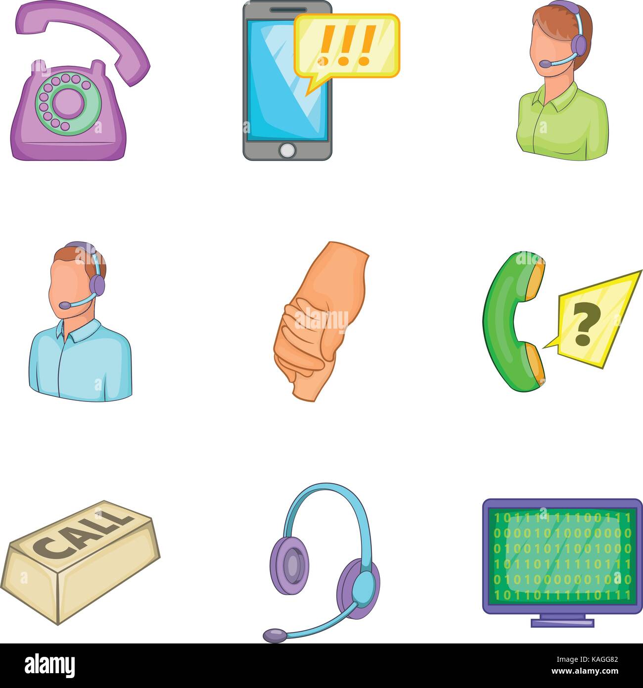 Business support icons set, cartoon style Stock Vector Image & Art - Alamy