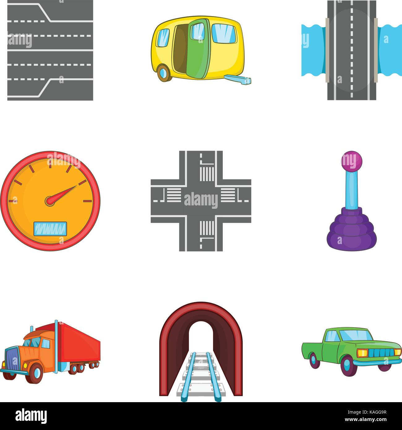 Course icons set, cartoon style Stock Vector Image & Art - Alamy