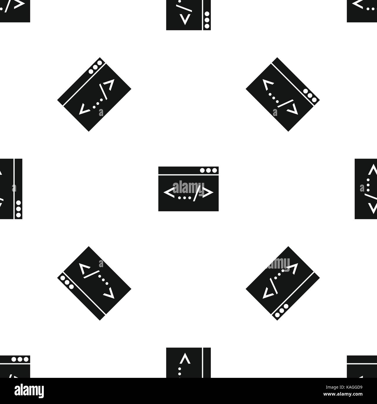 Code window pattern seamless black Stock Vector Image & Art - Alamy