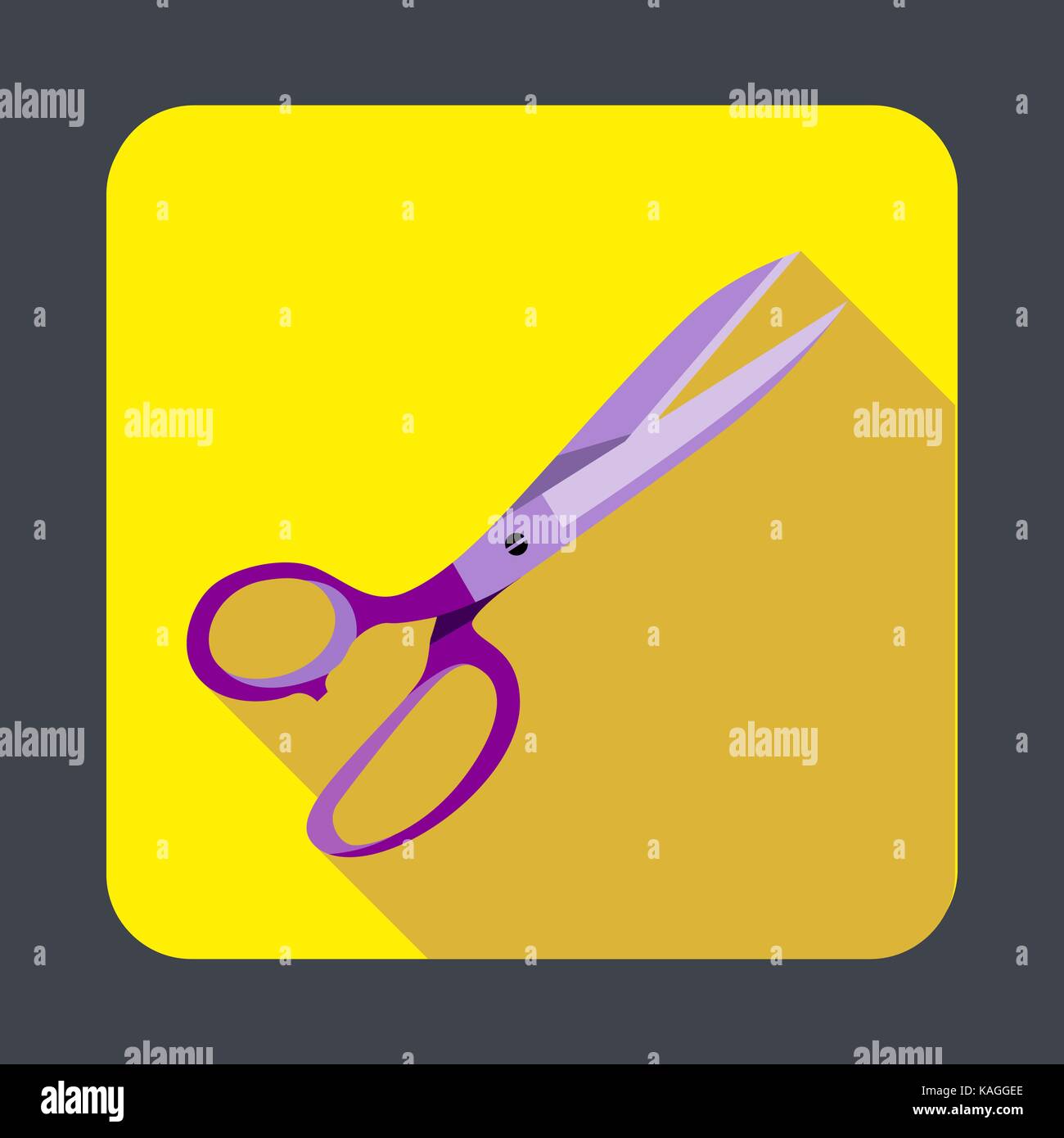 Sewing scissor concept background, cartoon style Stock Vector Image ...
