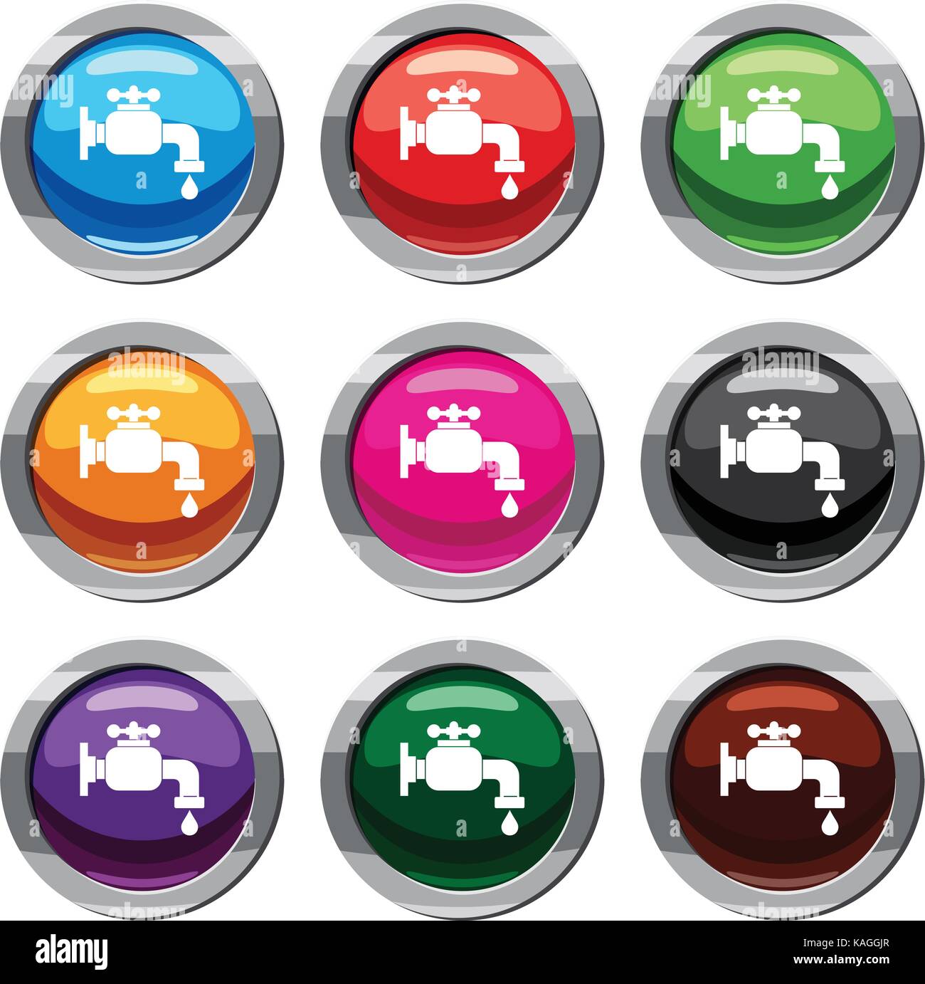 Water tap set 9 collection Stock Vector Image & Art - Alamy