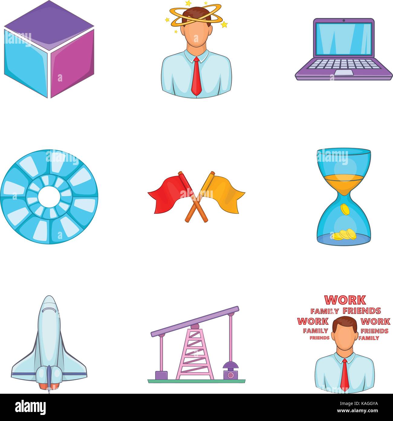 Space industry icons set, cartoon style Stock Vector Image & Art - Alamy