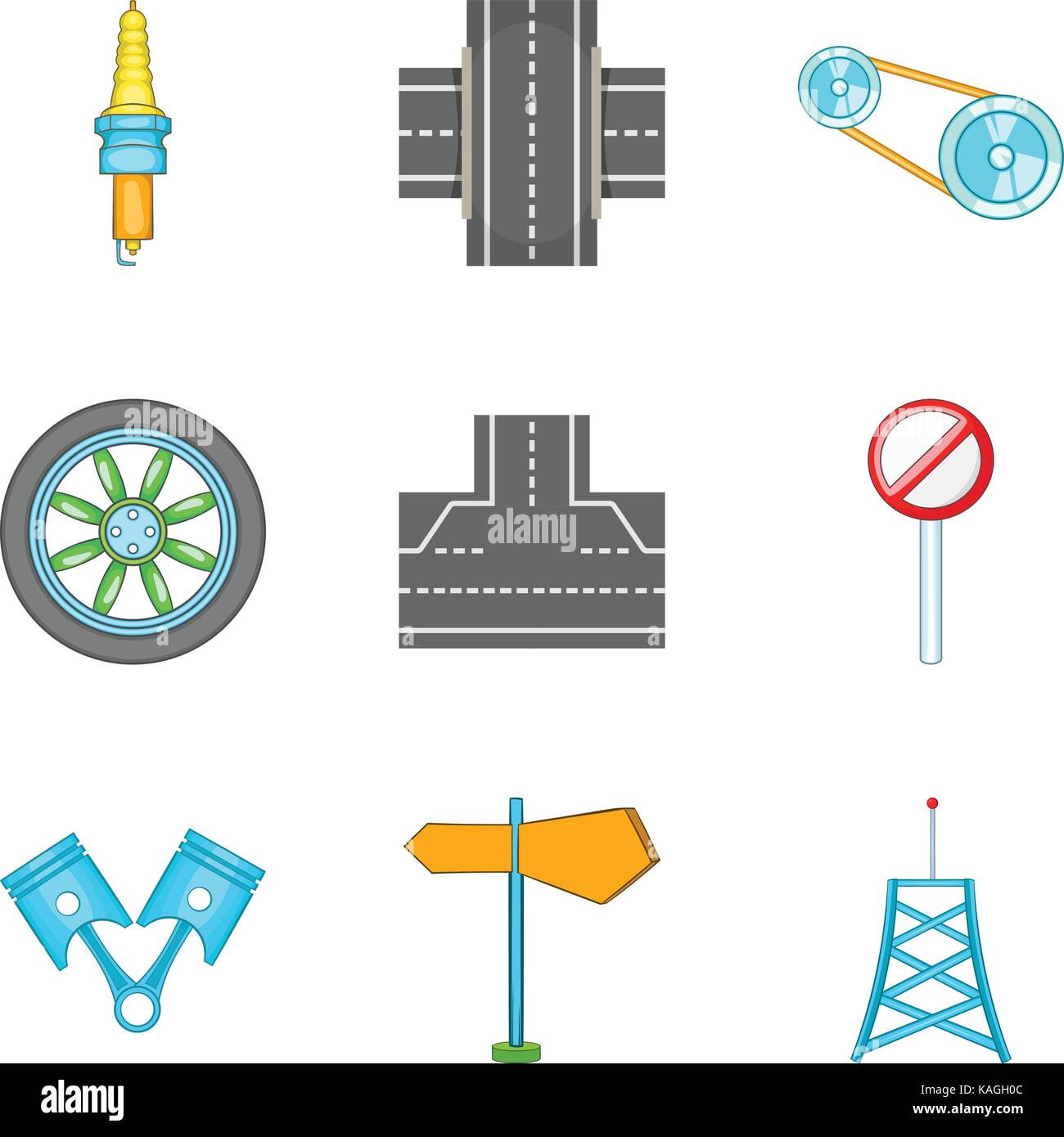 Roundabout interchange Stock Vector Images - Alamy