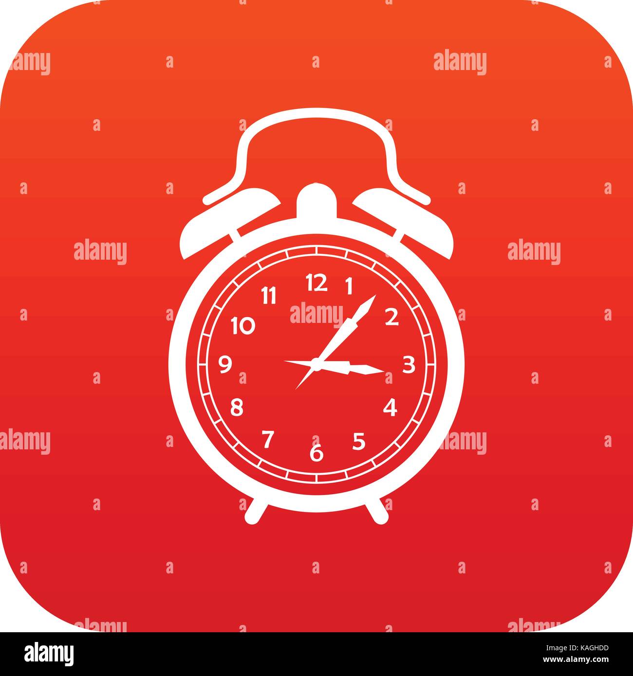 Watch icon digital red Stock Vector Image & Art - Alamy