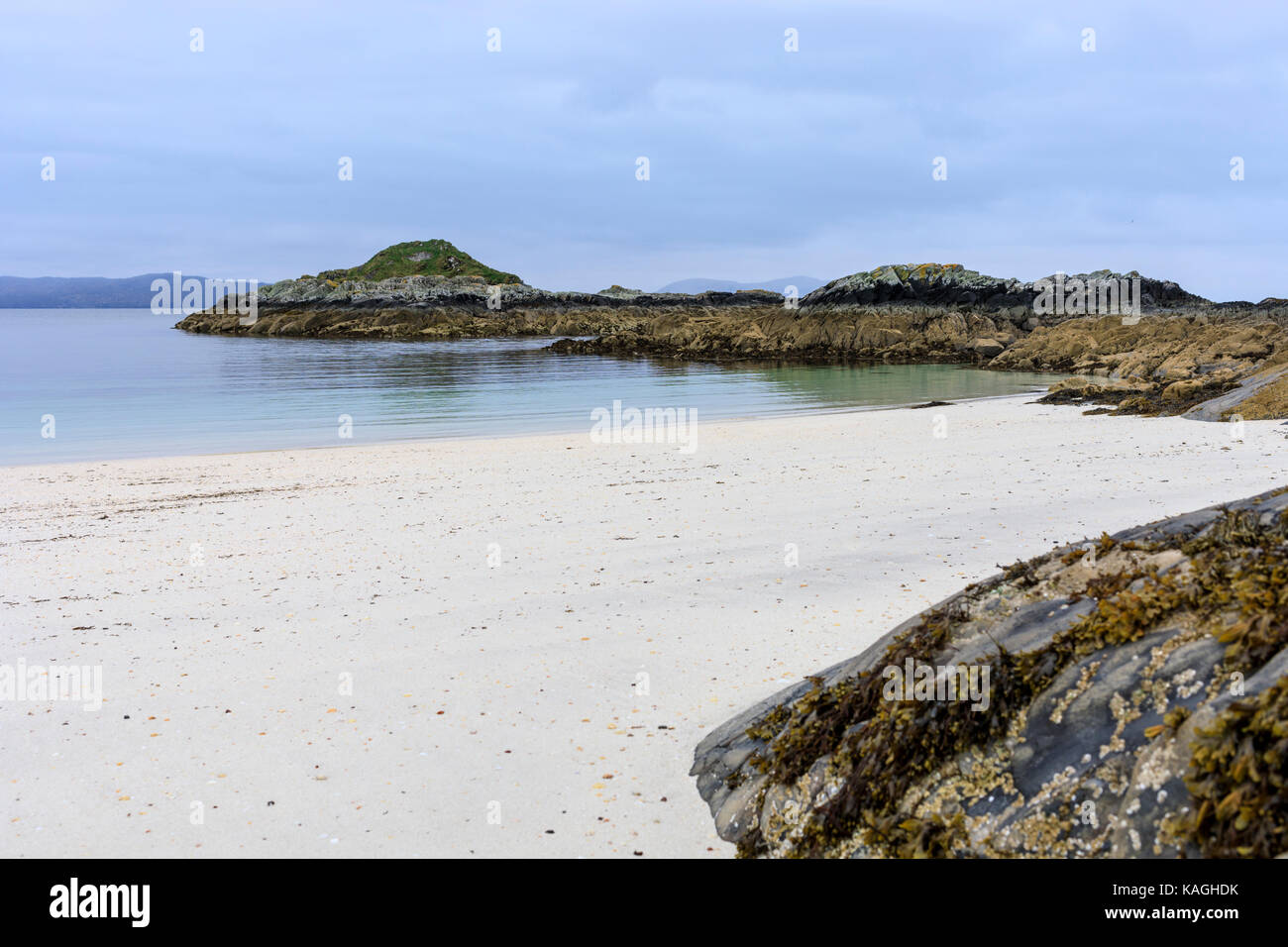 Rhu Point Beach, Port Nam Murrach on the Rhu peninsula near Arisaig ...