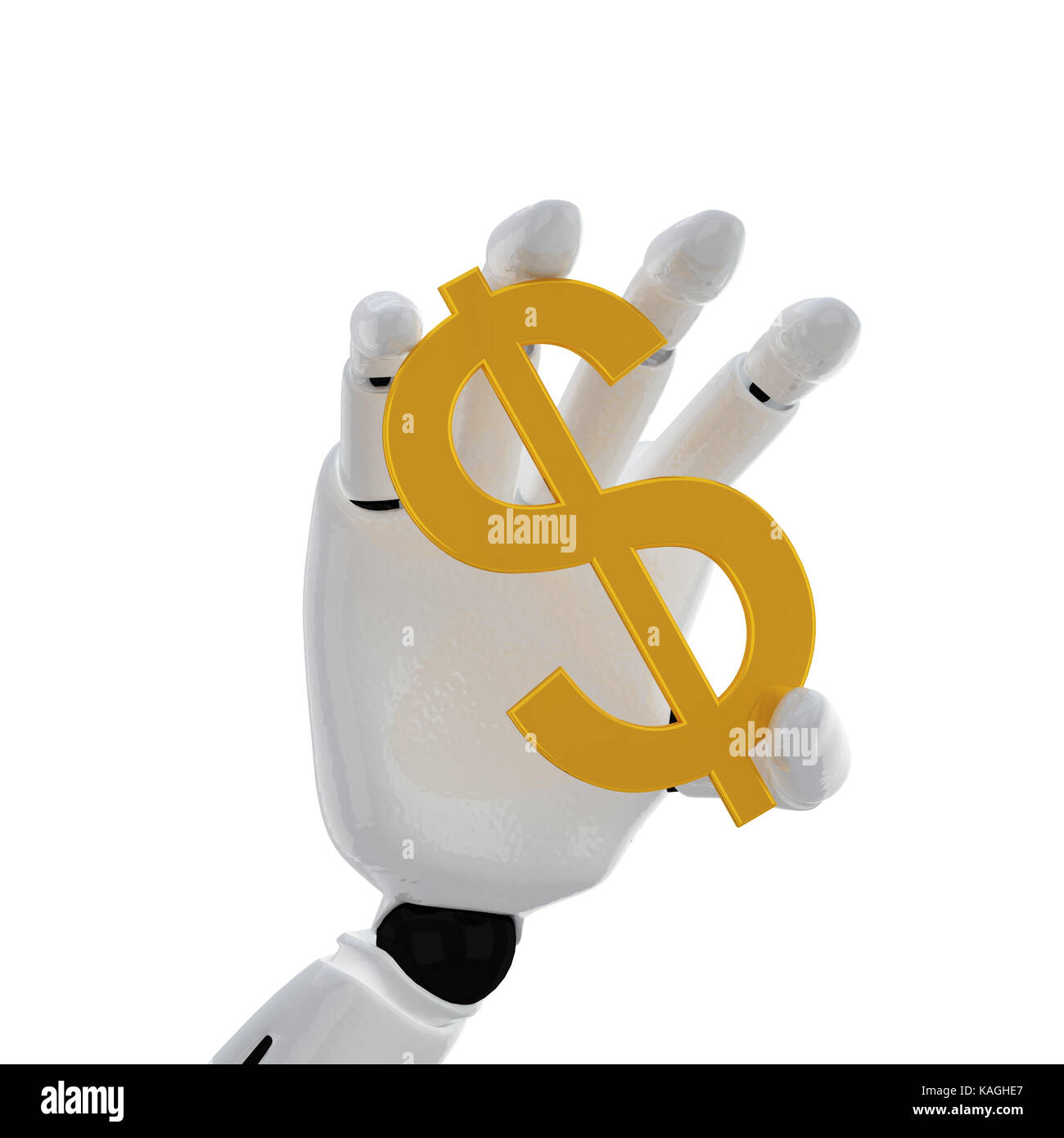 Robotic arm white flat Cut Out Stock Images & Pictures - Alamy