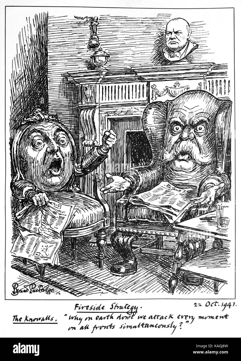 Winston churchill cartoon drawing Black and White Stock Photos & Images ...