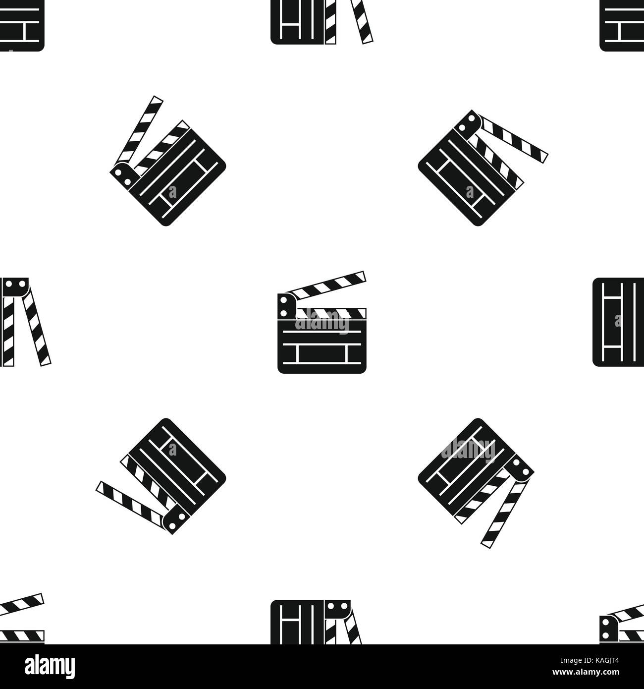 Clapperboard pattern seamless black Stock Vector Image & Art - Alamy