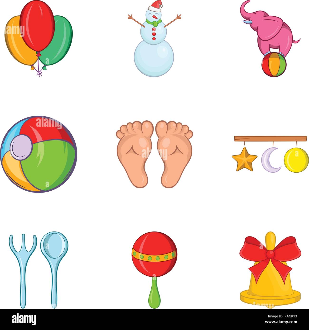 Tad icons set, cartoon style Stock Vector Image & Art - Alamy