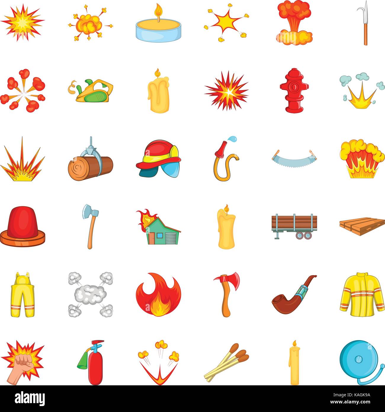 Match icons set, cartoon style Stock Vector Image & Art - Alamy